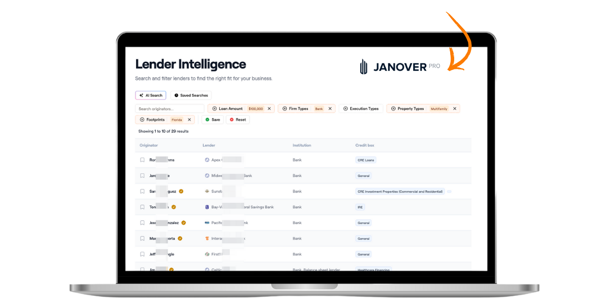Janover Pro for Residential Mortgage Brokers
